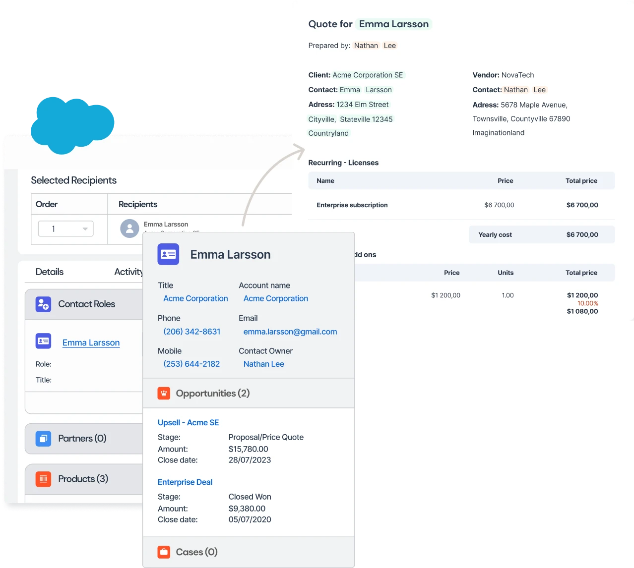 Dynamic Salesforce quote creation made simple